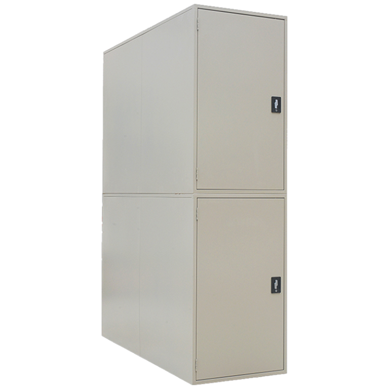 Double Bike Storage Locker with Stacked Secure Design