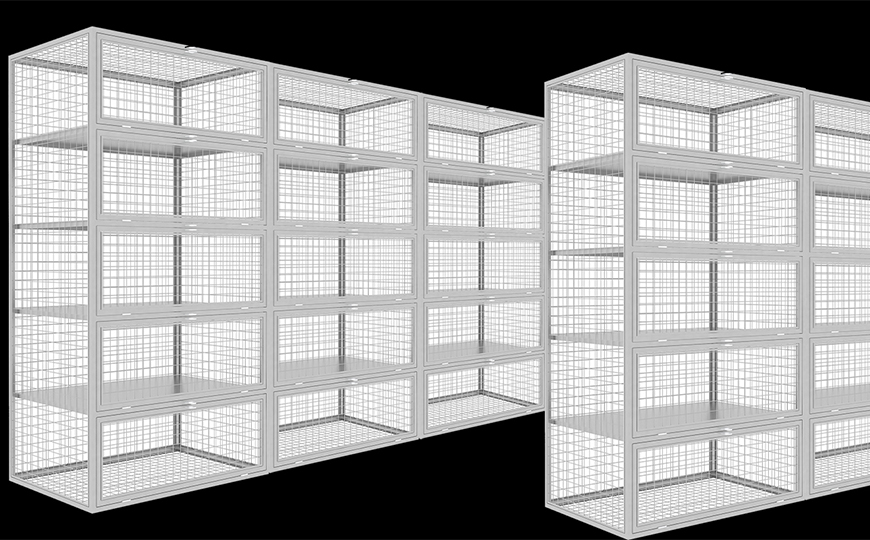 Metal Military Storage Cages Lockers for Heavy-Duty Gear Use