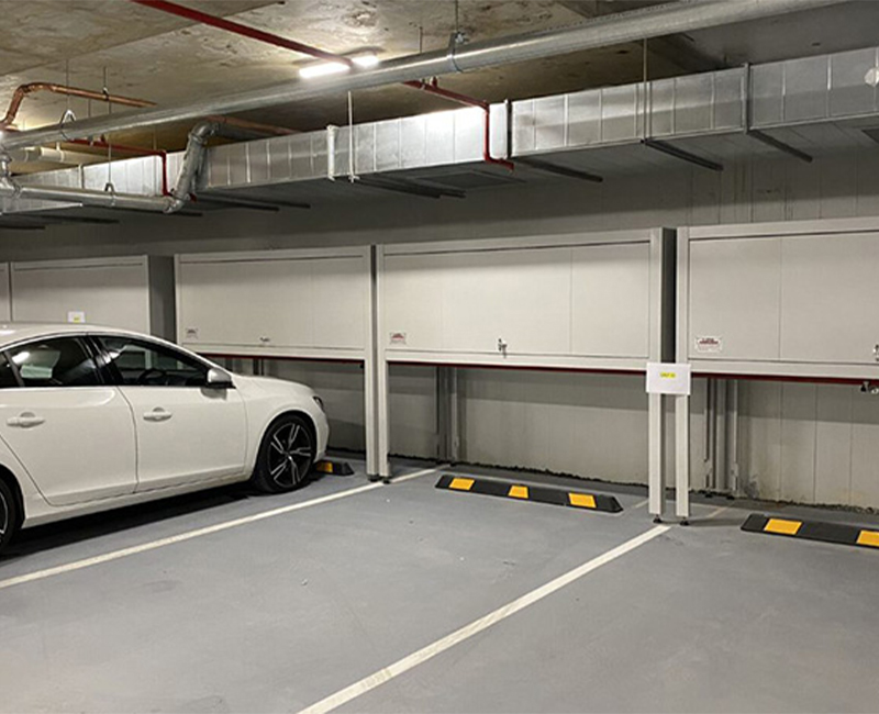 Parking Garage Storage Units for Safe Item Access