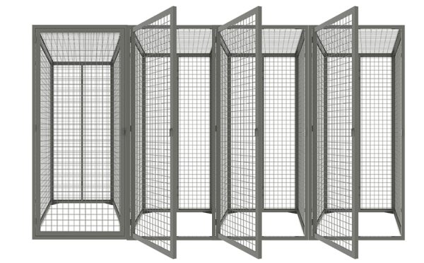 cage wire mesh bicycle locker for storage bike on outdoor