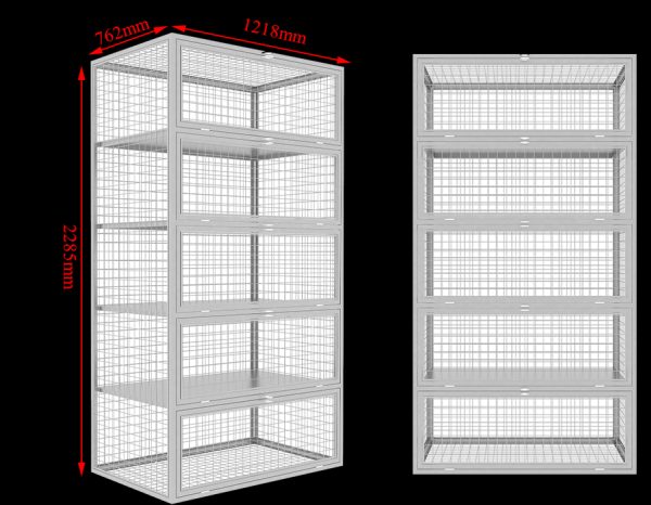 Metal Military Storage Cages Lockers for Heavy-Duty Gear Use