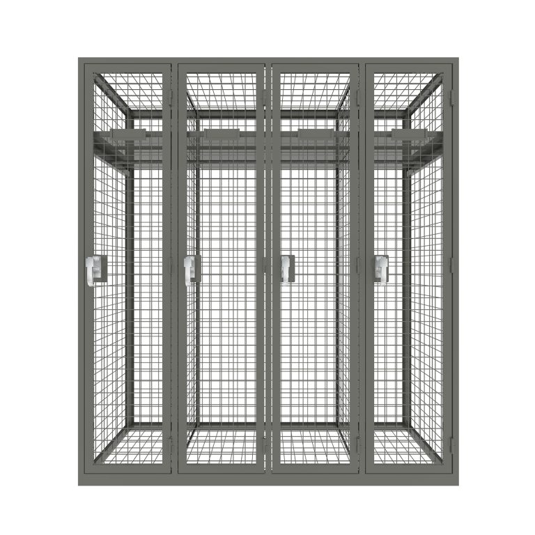 metal mesh cage,steel wardrobe locker with four doors
