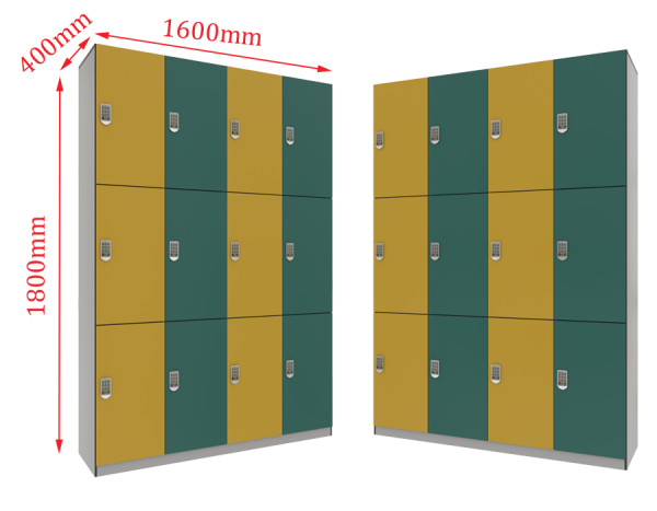 Phenolic Resin Locker with Muti-Compartment for Employees