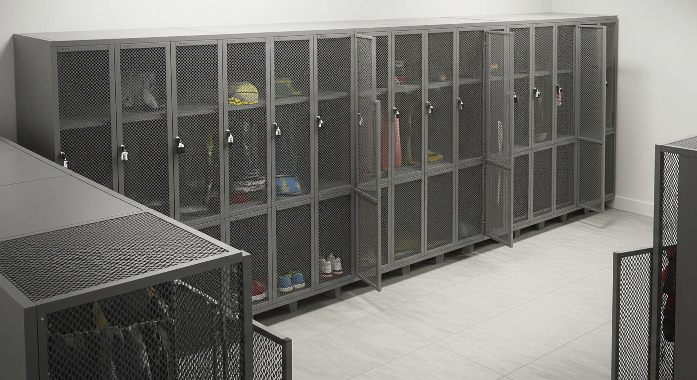 Mesh Lockers Near Me | 2025 Durable Lockers for Office Use - | Metal ...