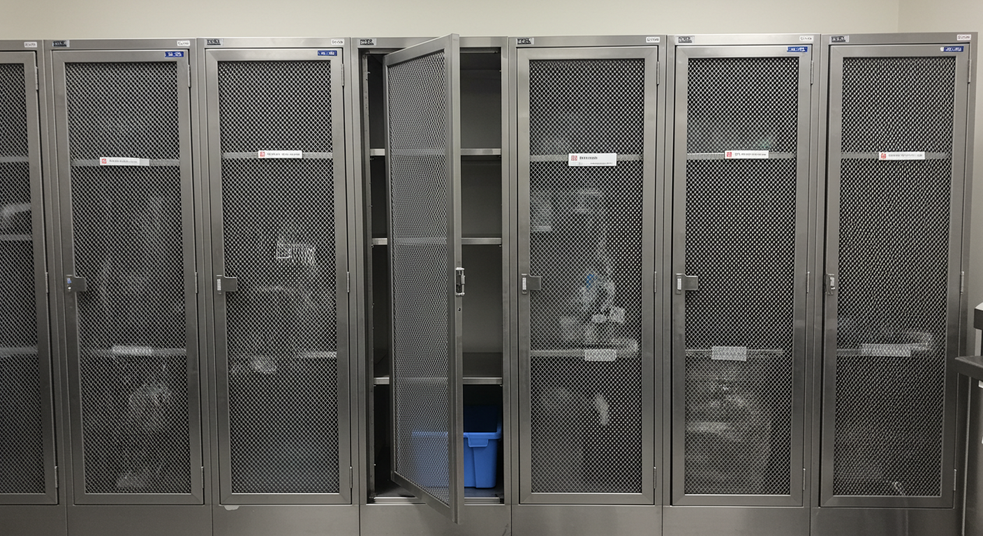 Stainless Steel Mesh Lockers for Medical – Hygienic Solutions - | Metal ...