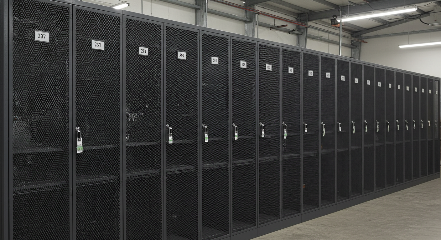 Workplace Lockers Mesh Type: Secure and Ventilated Storage Solutions