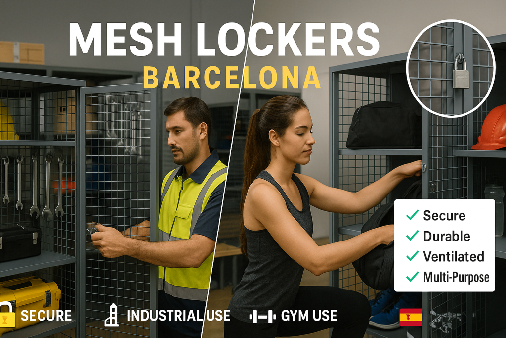 Mesh Lockers Barcelona | Gym & Industrial Storage