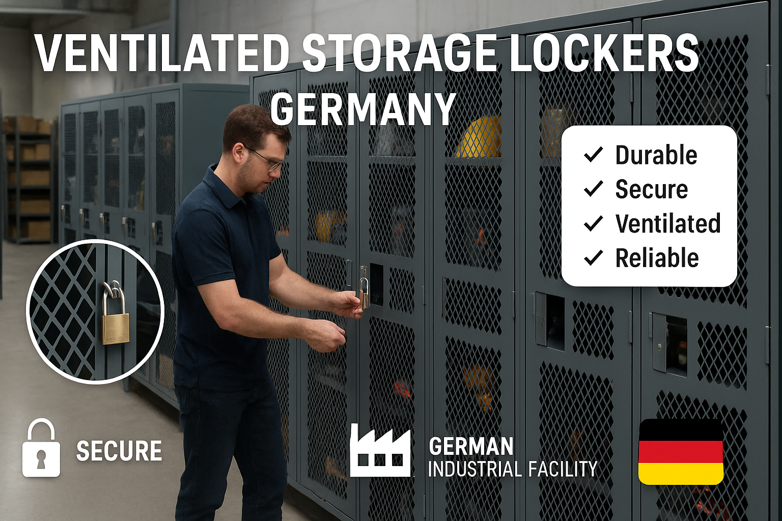 Ventilated Storage Lockers Germany | Durable Options