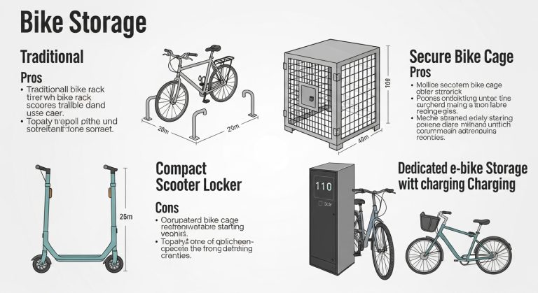 Bike Locker Comparison Guide: Rack, Cage & E-Bike Options