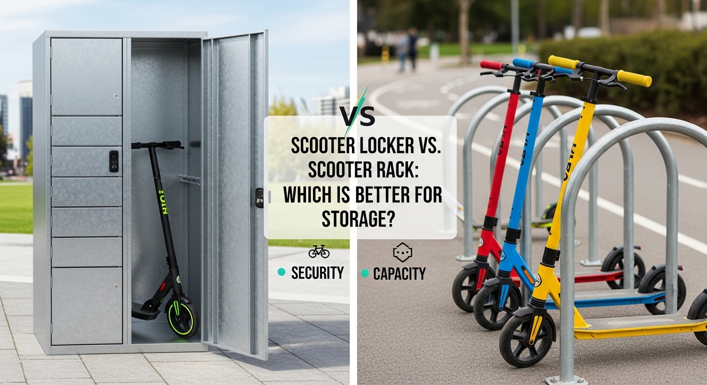 Scooter Locker vs Scooter Rack: Which is Better for Storage?