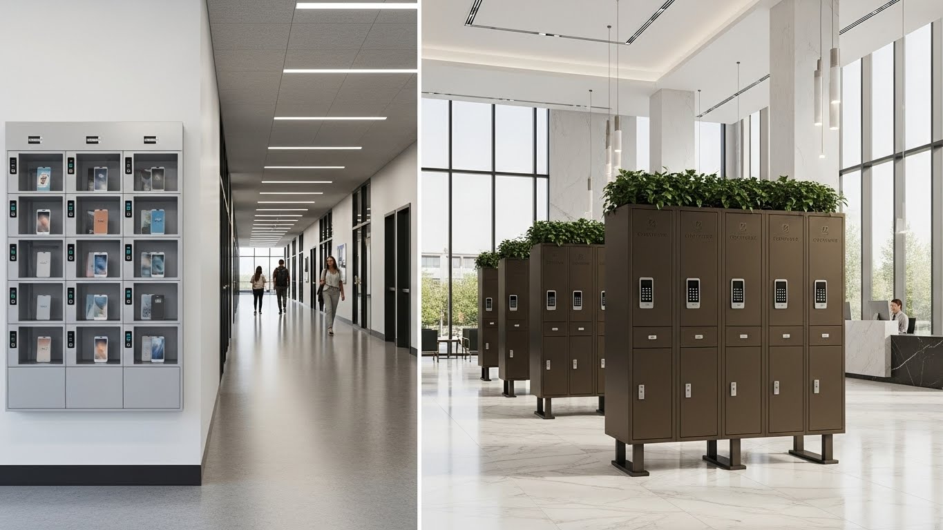 Wall-Mounted vs Floor-Standing Phone Lockers: Pros & Cons
